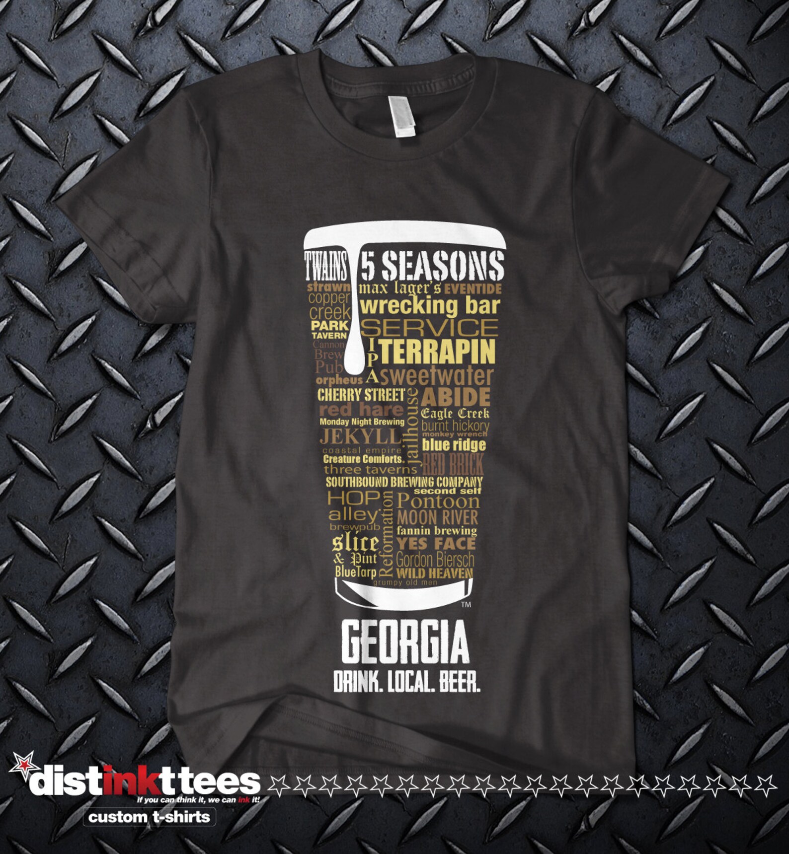 GEORGIA Beer Shirt Typography Print Beer Lover Gift Beer | Etsy
