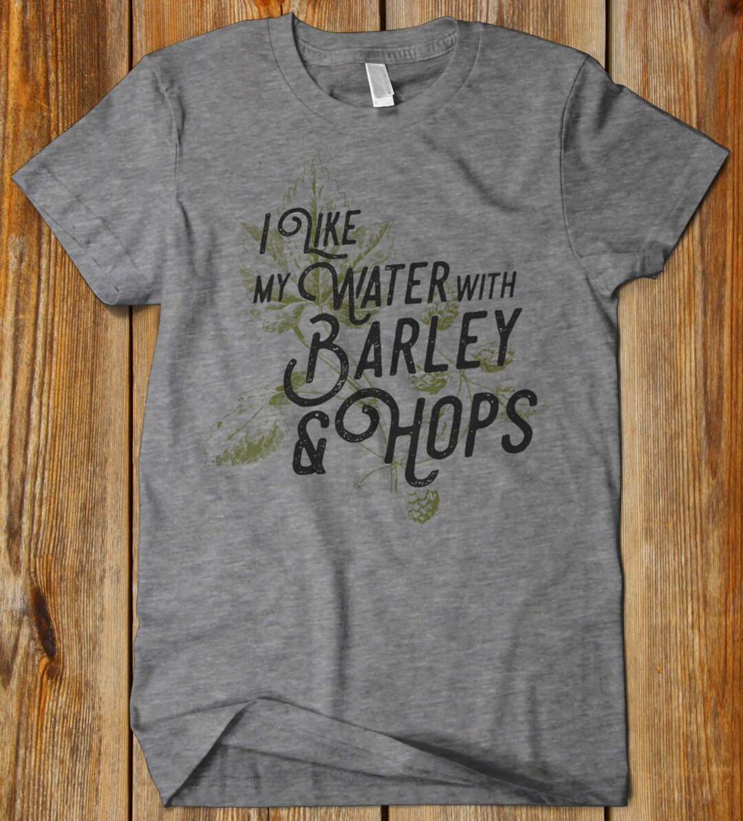 Hops & Barley T-shirt: Craft Beer Lover Gift - Etsy