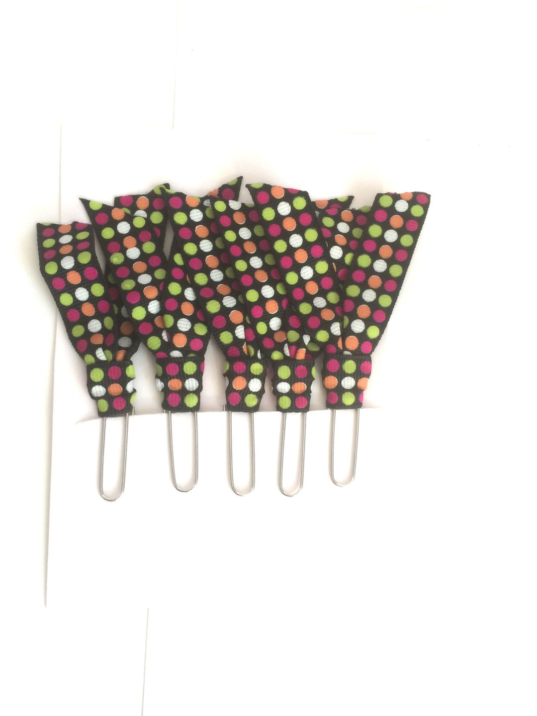 Halloween Paperclip Bookmarks//ribbon Bookmarks//multi-colored - Etsy