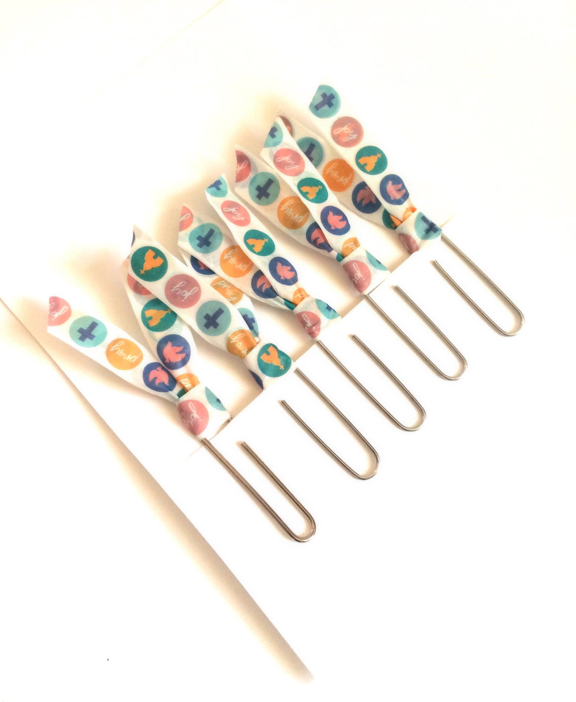 Paperclip Bookmarks//faith Themed//crosses//washi Tape - Etsy