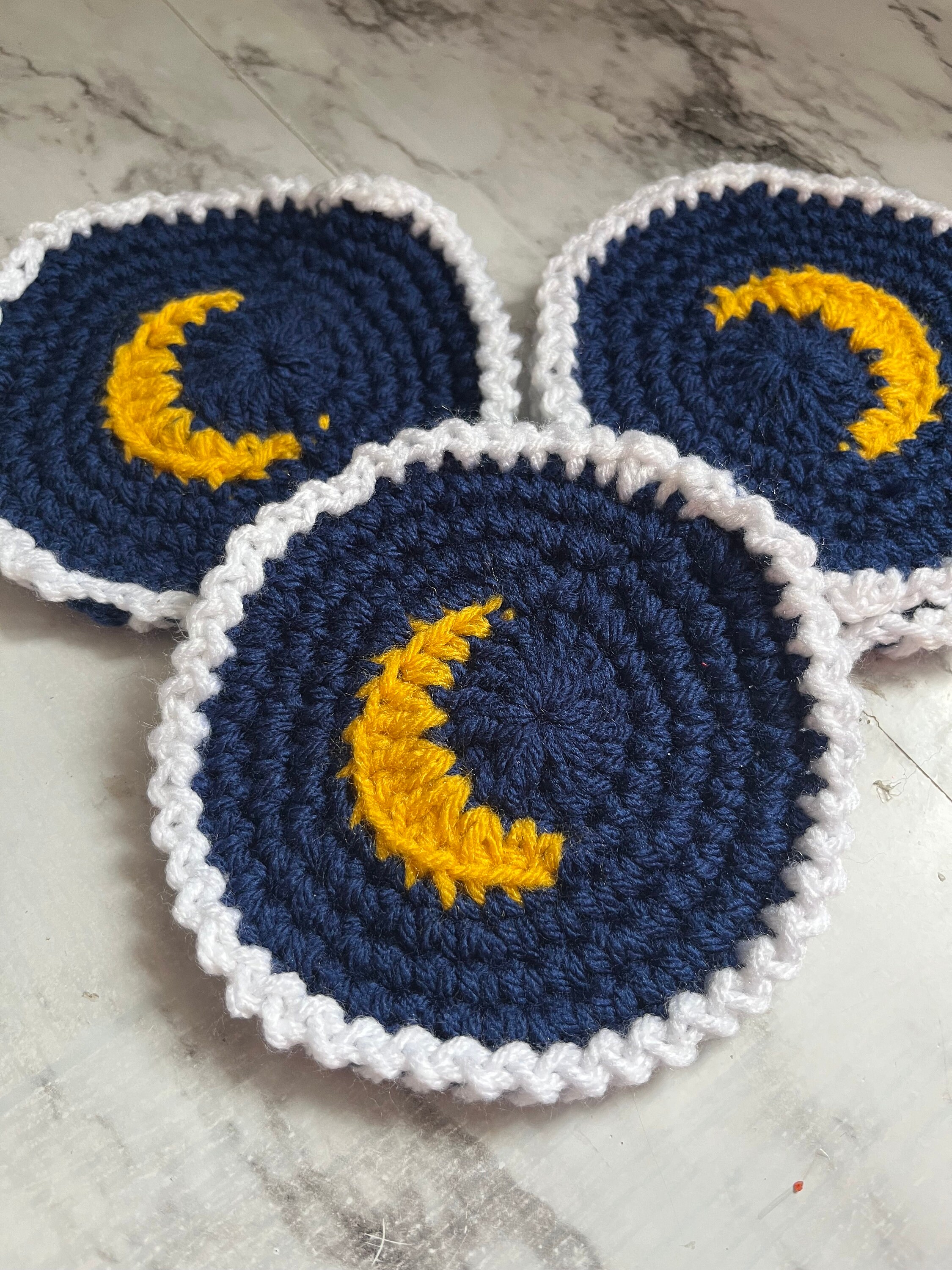 Moon Creacent Coasters - Etsy