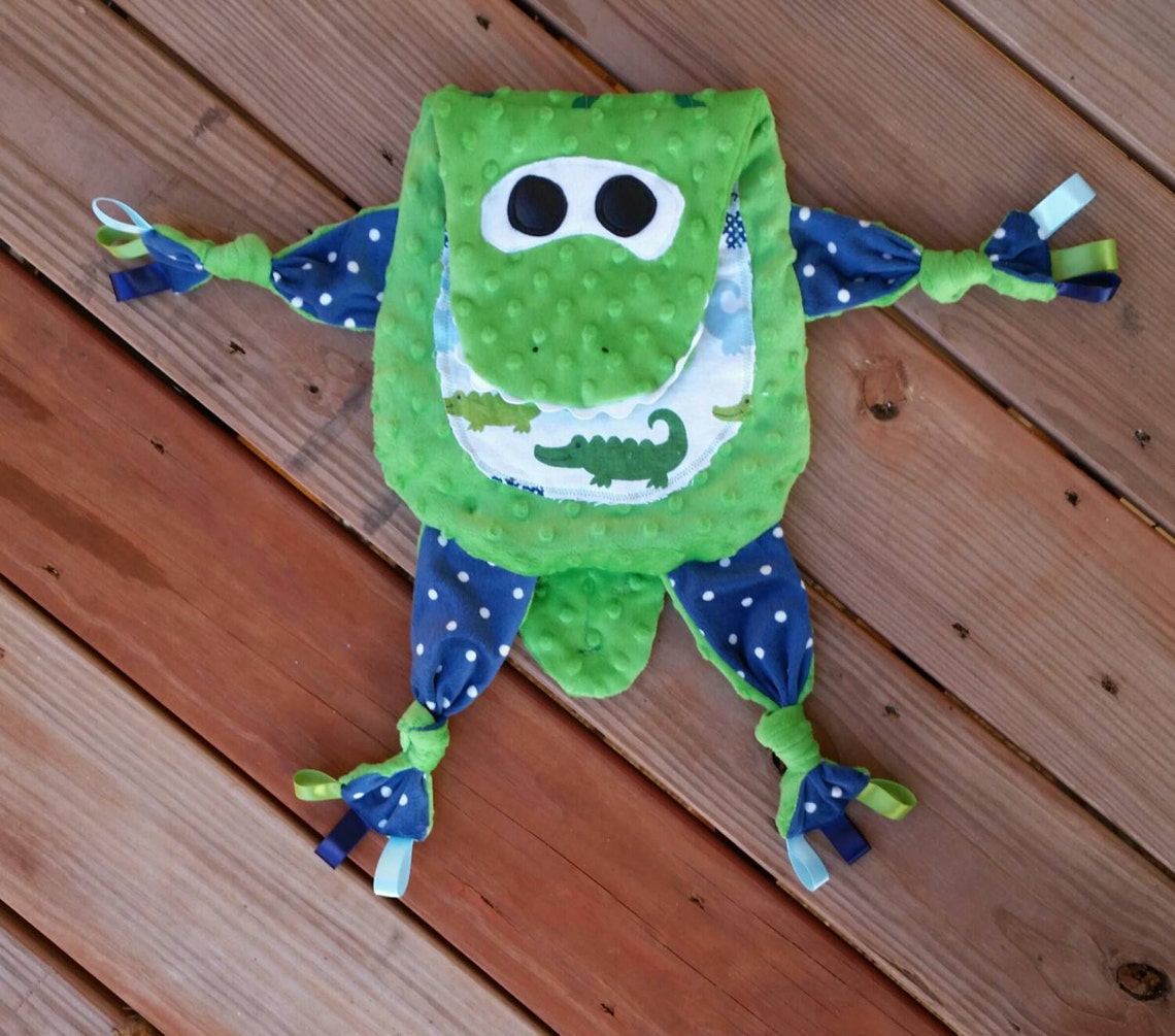 Alligator Cuddle Blanket Alligator Themed Nursery Sensory/ - Etsy