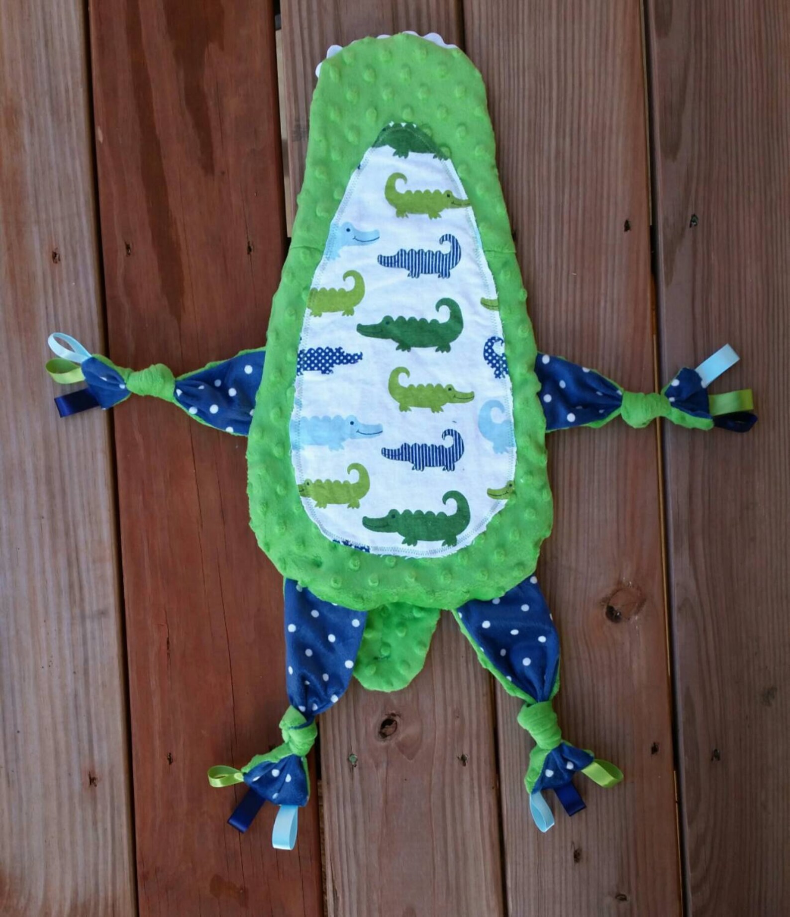 Alligator Cuddle Blanket Alligator Themed Nursery Sensory/ - Etsy