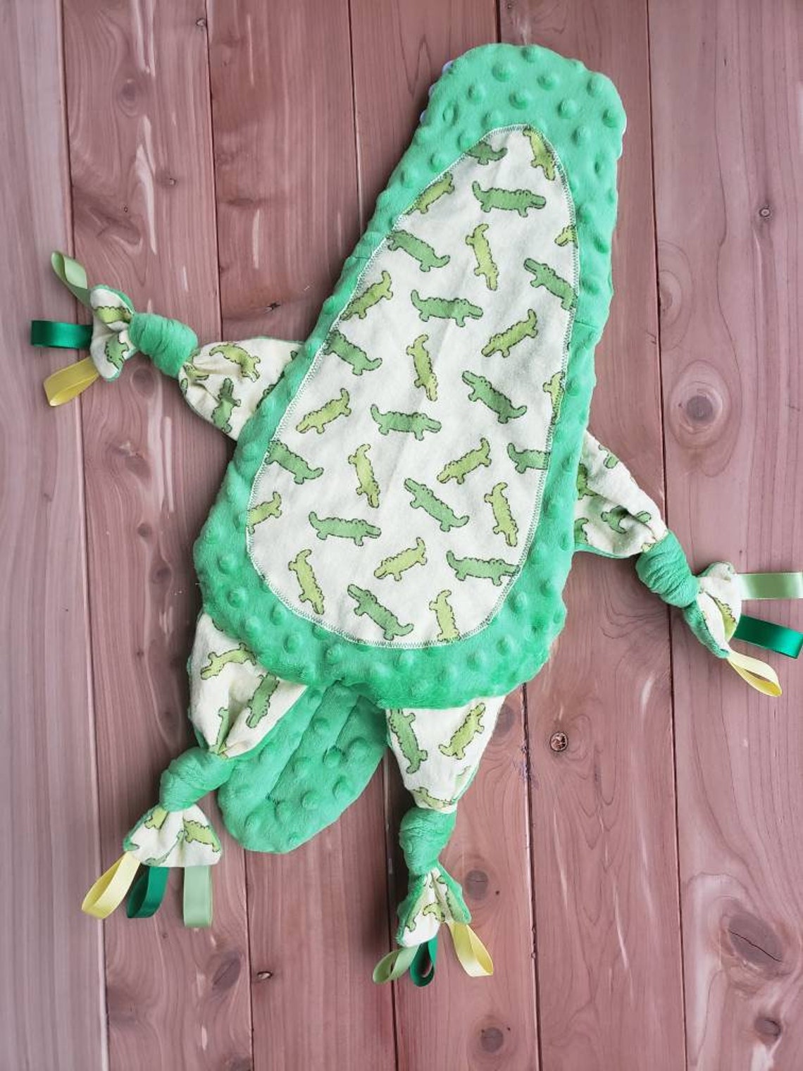 Alligator Cuddle Blanket Alligator Themed Nursery Sensory/ - Etsy