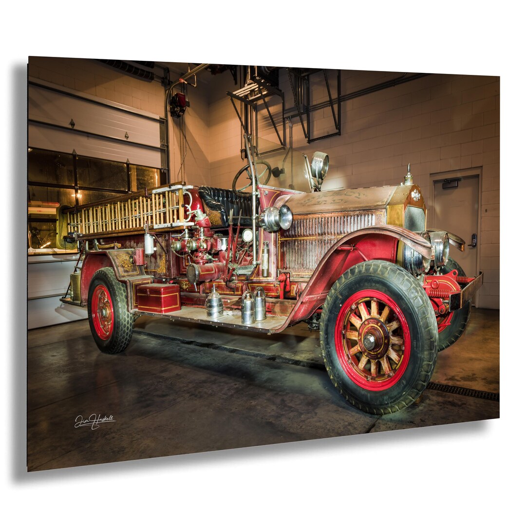 Antique Fire Engine 1927 American Lafrance Print - Etsy