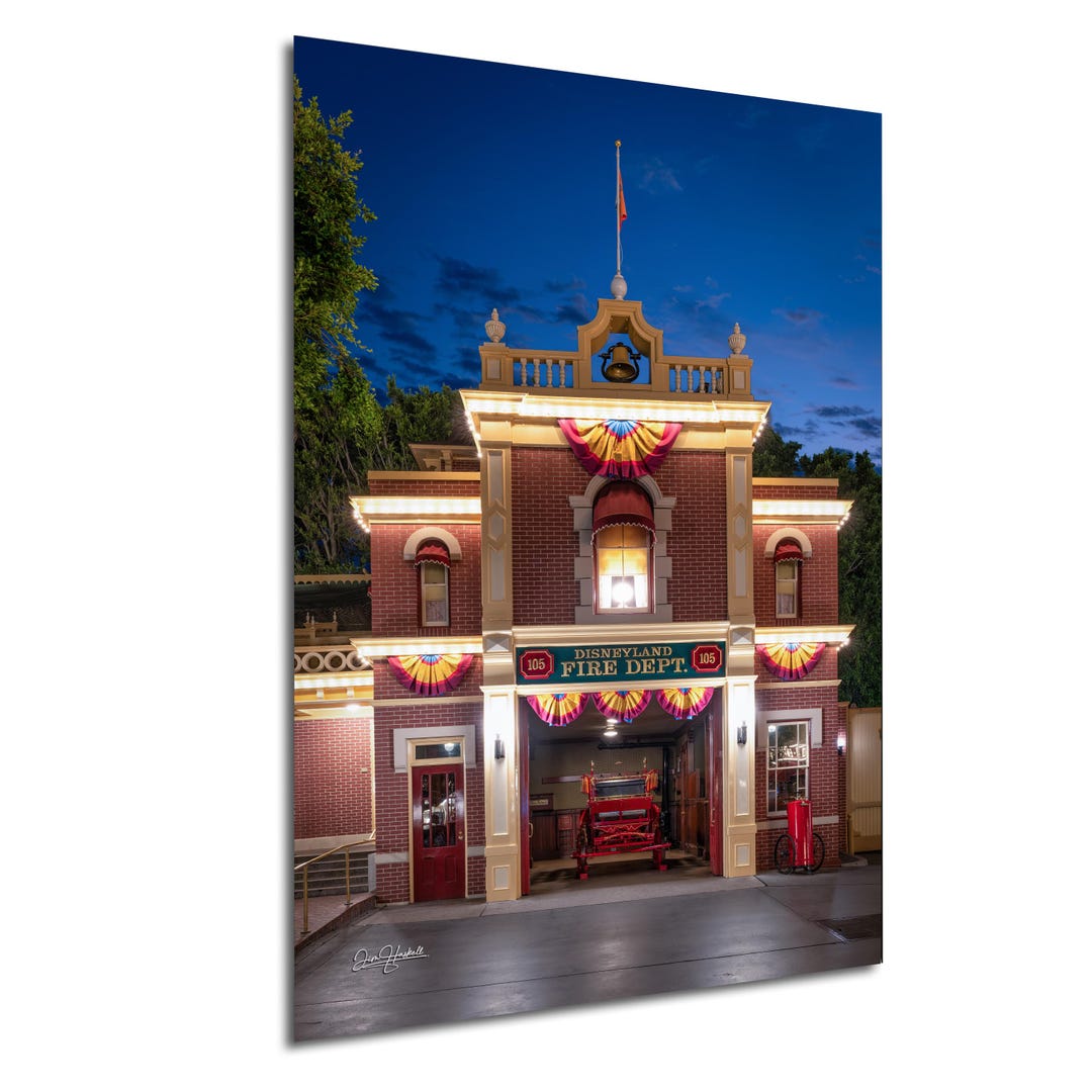 Disneyland Firehouse Print: Main Street USA Photography - Wall Art - Etsy
