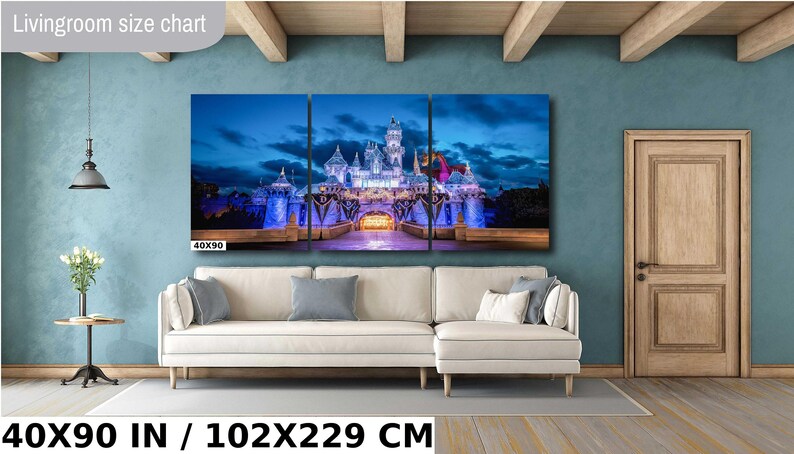 Disneyland Sleeping Beauty Castle Print: Maleficent Dragon, Fantasyland ...