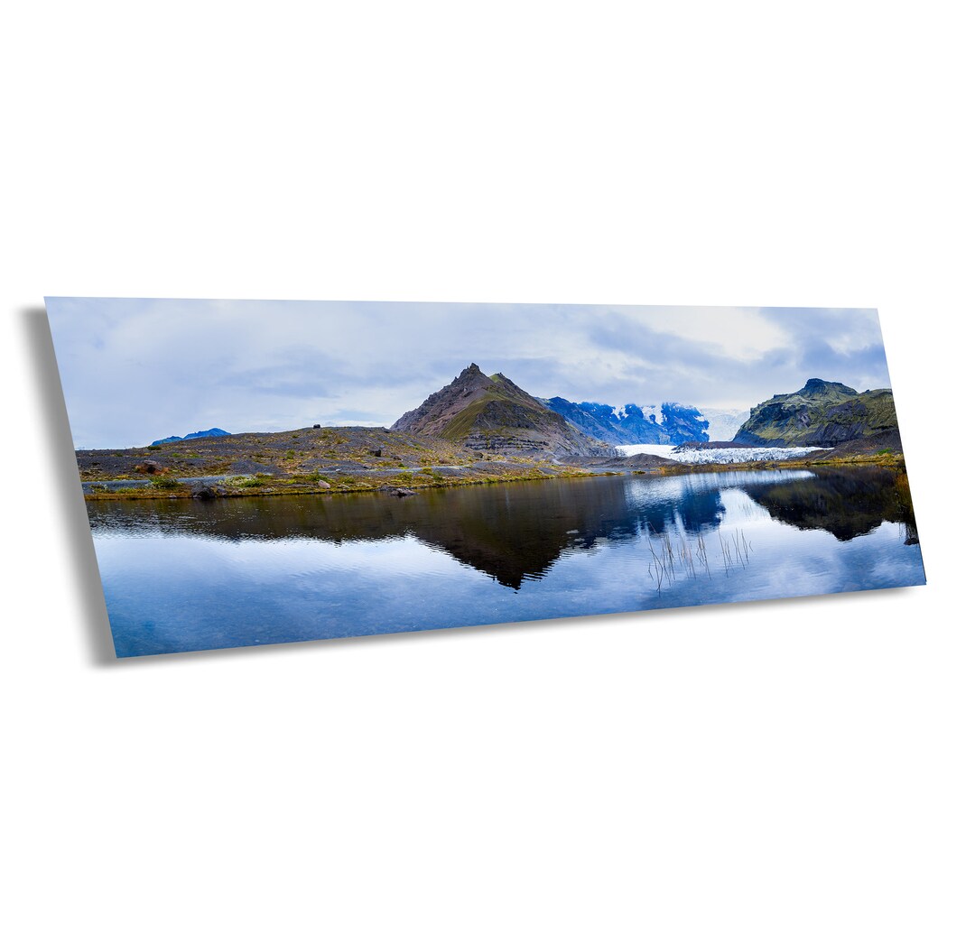 Iceland Svinafellsjokull Glacier Pano Photo Canvas Acrylic Metal Wall ...