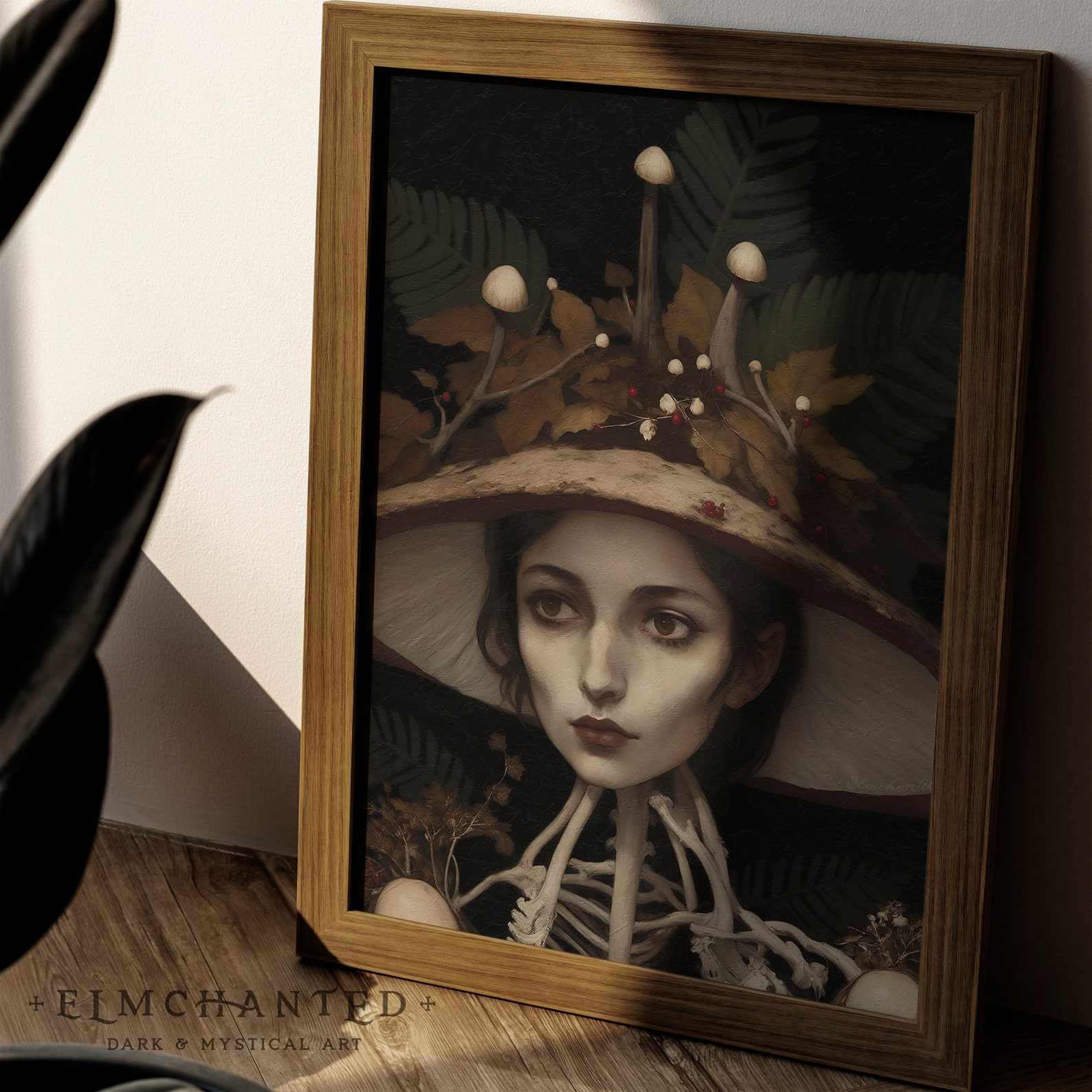 Forest Nymph Printable Wall Art, Green Witch Aesthetic, Creepy Art ...