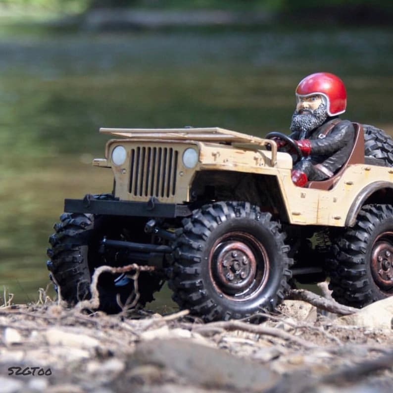 Tamiya Bayou Billy/wild Willy Variant RC Driver Head, Unpainted - Etsy