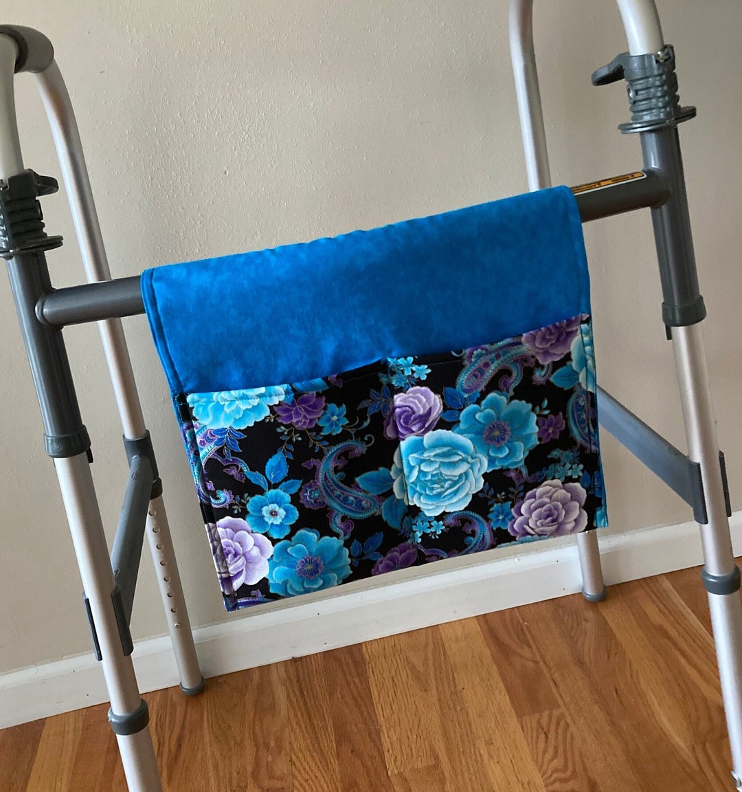 Walker Bag Blue and Lilac Paisley Roses Gives Walker A Classy - Etsy