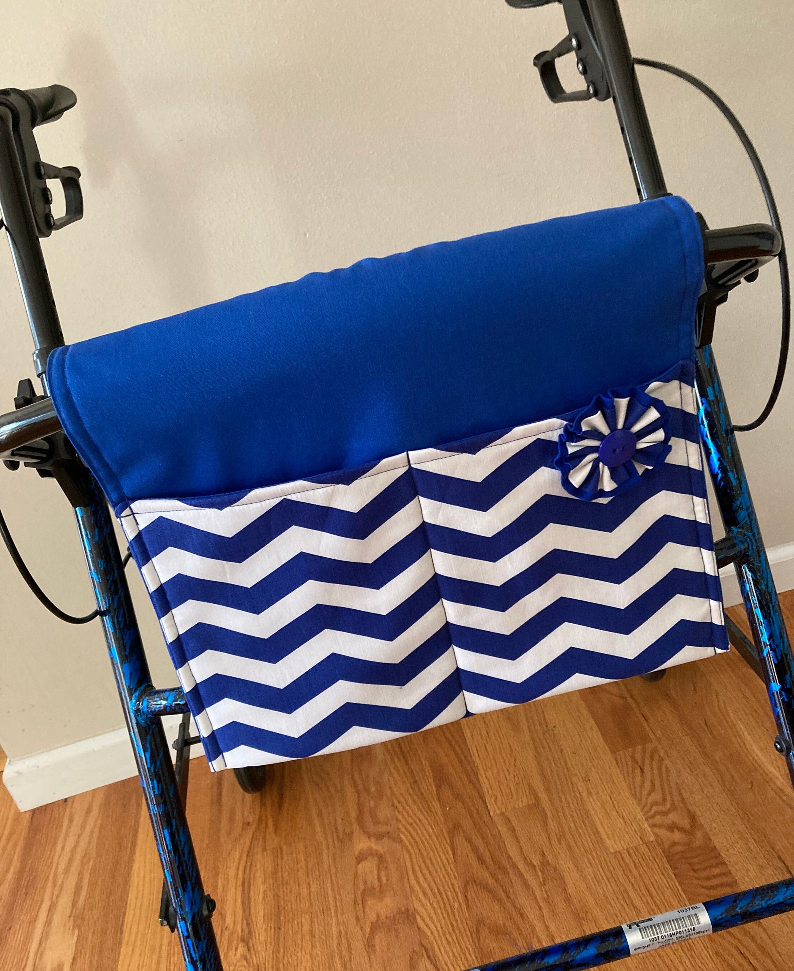 Walker Bag Designer Royal Blue and White Chevron for the Savvy Senior ...