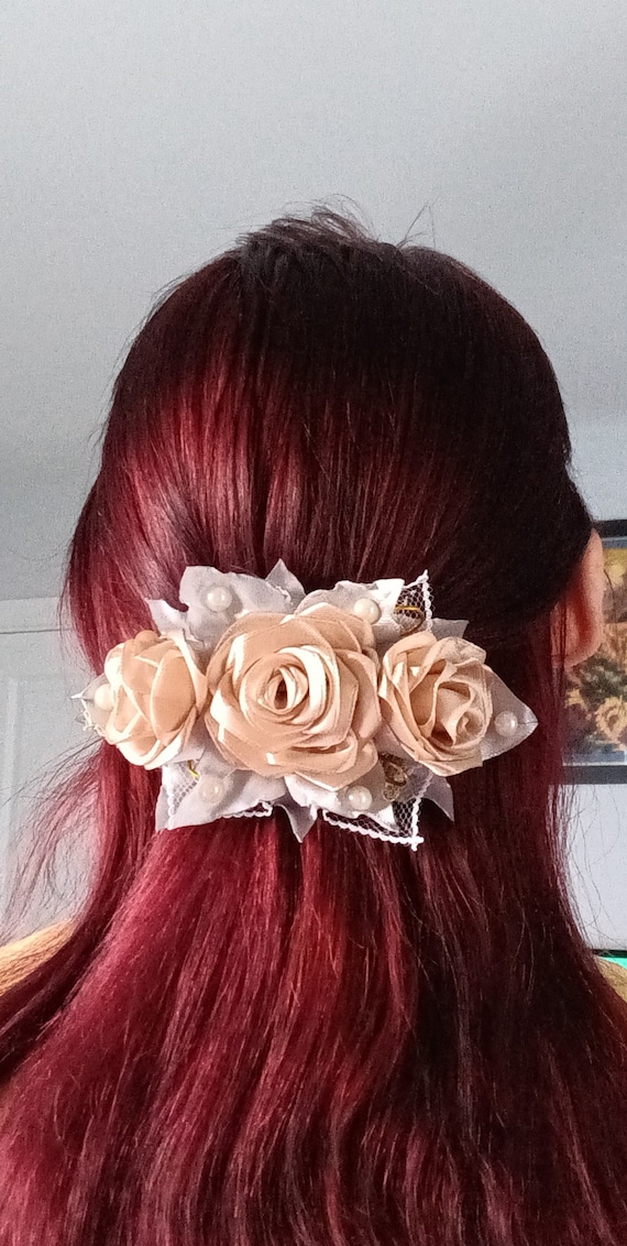 Large rose hair clip store