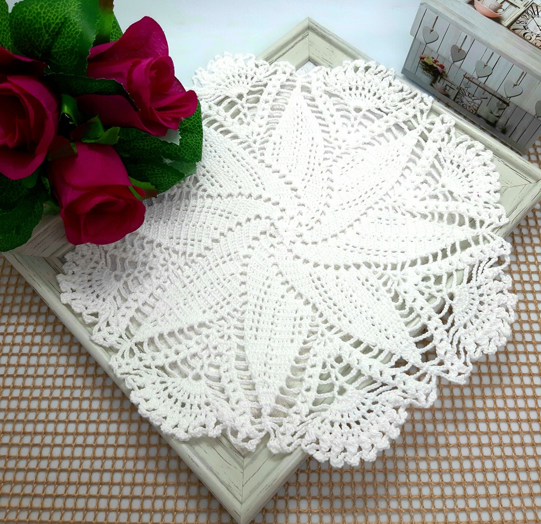 Crocheted Doily Handmade Doily Lace Doily Crochet Doily Table ...
