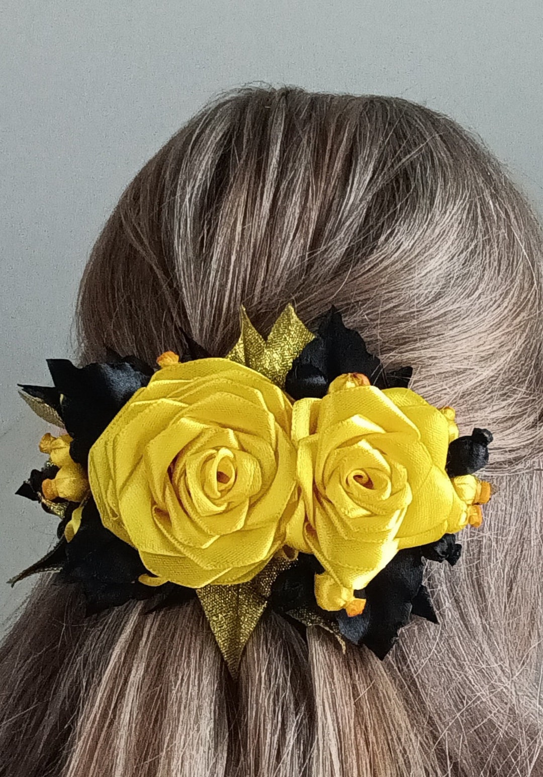 Rose Hair Accessory for Adults and Little Girls Large Romantic Elegant ...