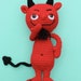 Cheeky Red Devil Amigurumi CROCHET PATTERN PDF Toy Doll | Etsy