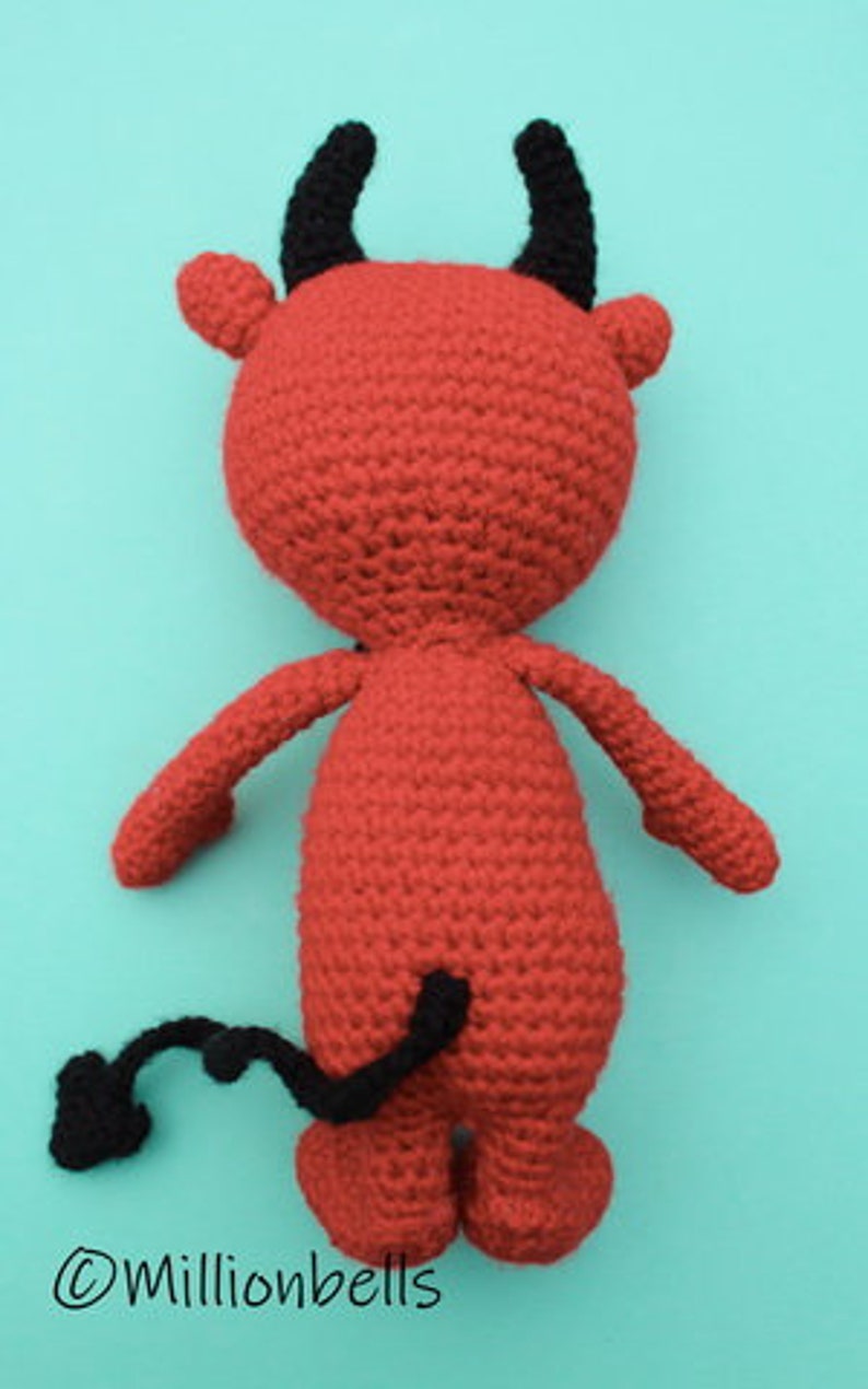 Cheeky Red Devil Amigurumi CROCHET PATTERN PDF Toy Doll - Etsy