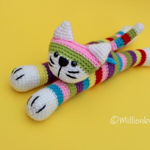 Cat Amigurumi CROCHET PATTERN PDF Striped Kitty Sock Cat Toy Animal - Etsy