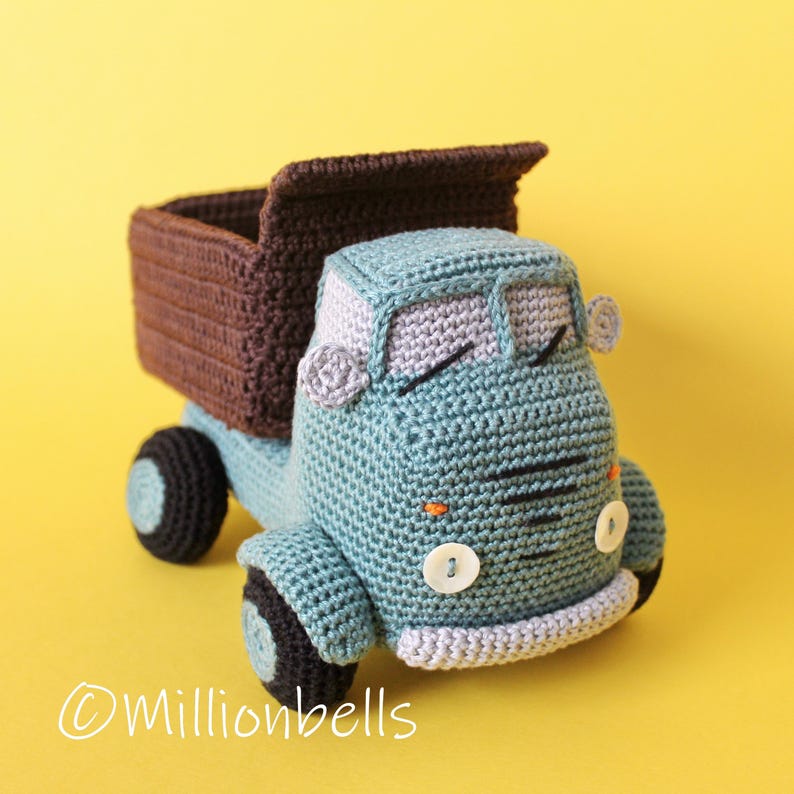 Amigurumi Dump Truck CROCHET PATTERN PDF Toy Vintage Classic Vehicle ...