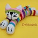 Cat Amigurumi CROCHET PATTERN PDF Striped Kitty Sock Cat Toy Animal - Etsy