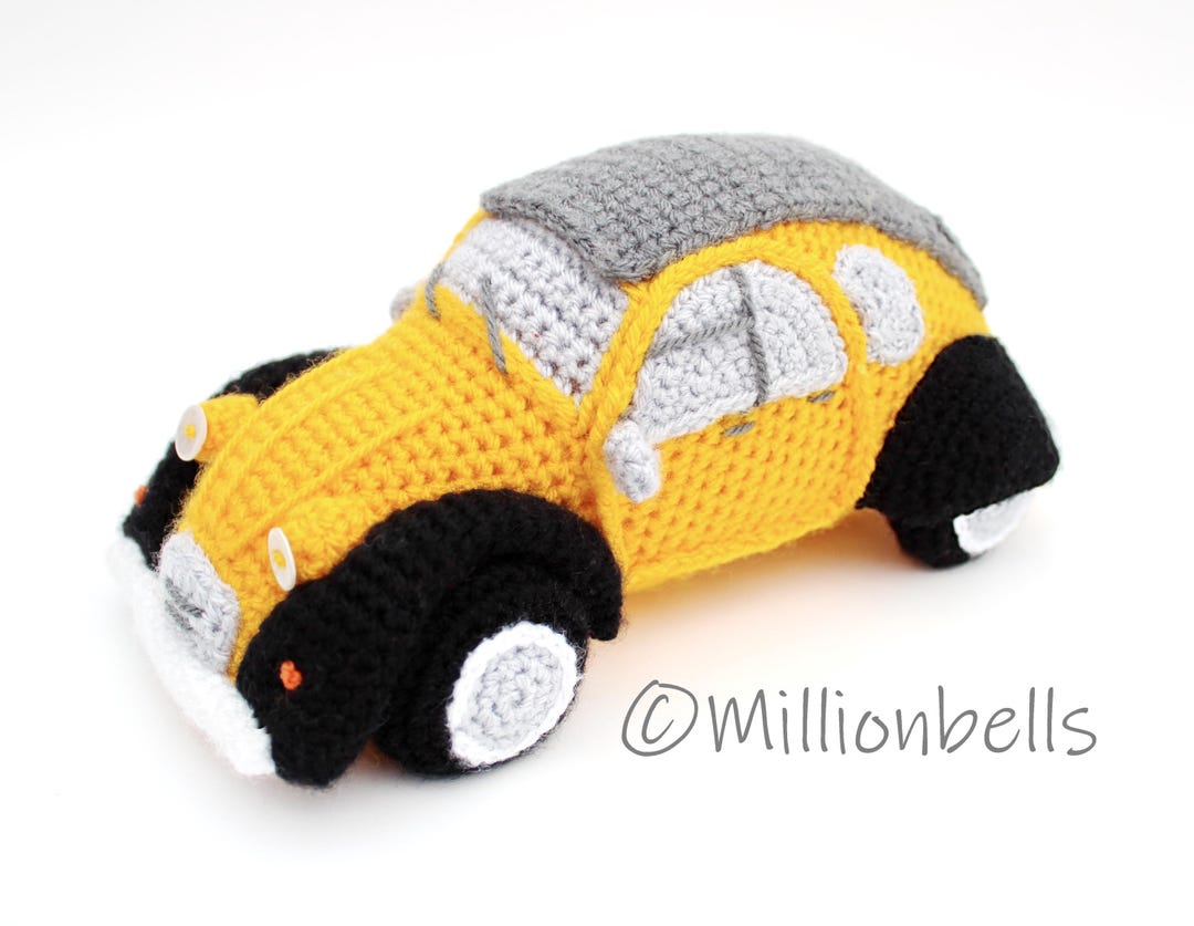 Amigurumi 2CV Inspired French Classic Car Crochet PATTERN PDF Dodoche ...