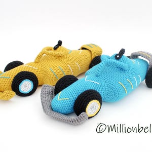 Formula 1 Race Car Amigurumi PDF CROCHET PATTERN F1 Racing Vehicle Toy ...