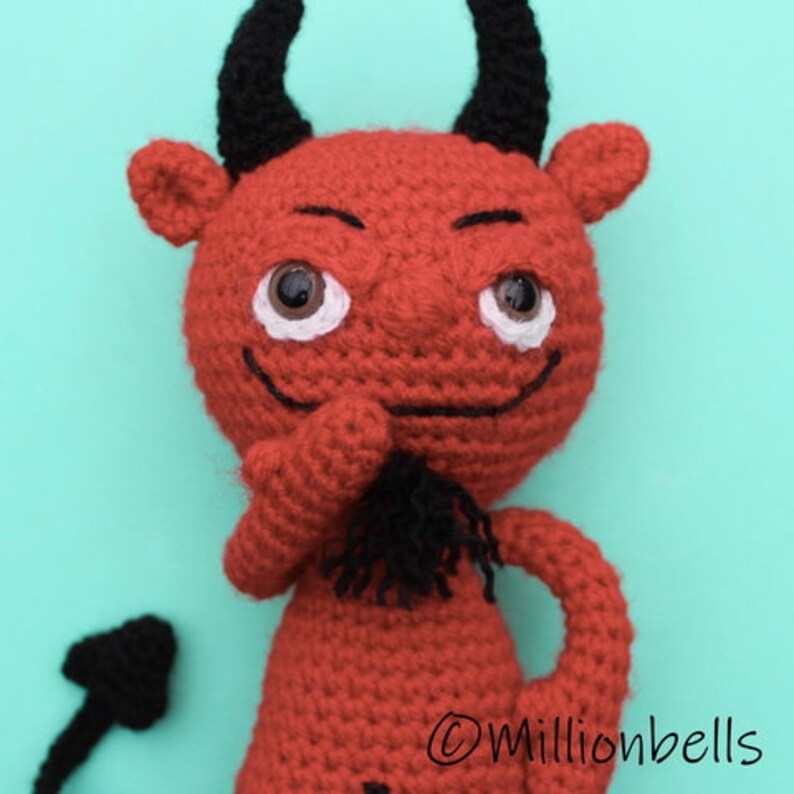 Cheeky Red Devil Amigurumi CROCHET PATTERN PDF Toy Doll - Etsy