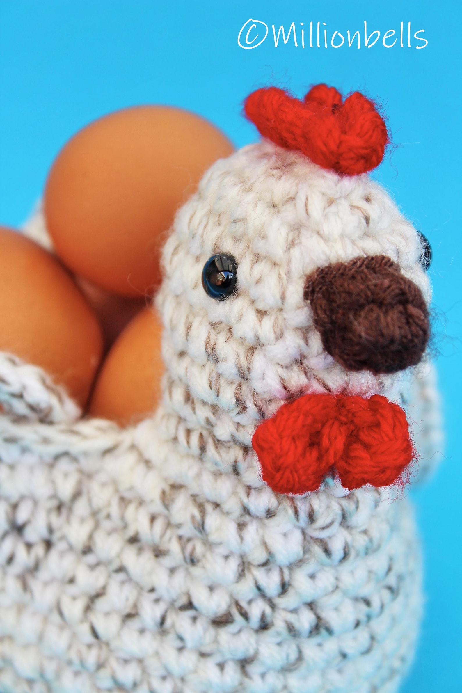 Chicken Egg Basket Bowl Easter Spring Amigurumi PDF Crochet Pattern - Etsy