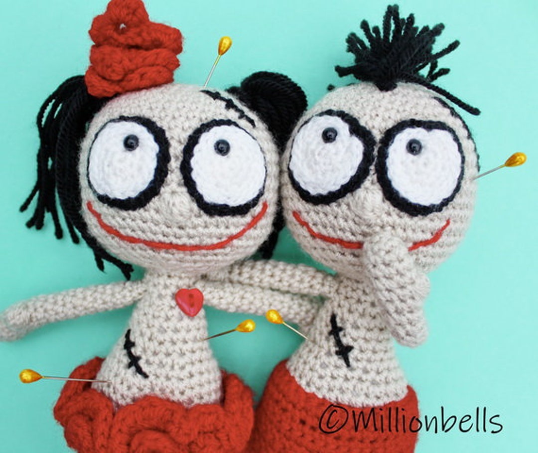 Haakpatroon Voodoo Poppen Jongen Meisje Pop Knuffel Halloween - Etsy ...