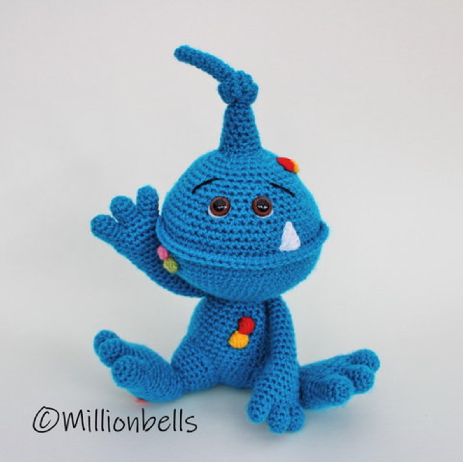 Spots the Monster Amigurumi Crochet Pattern PDF DIY Animal | Etsy