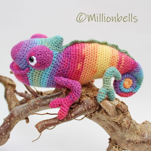 Crochet Chameleon Pattern - Etsy