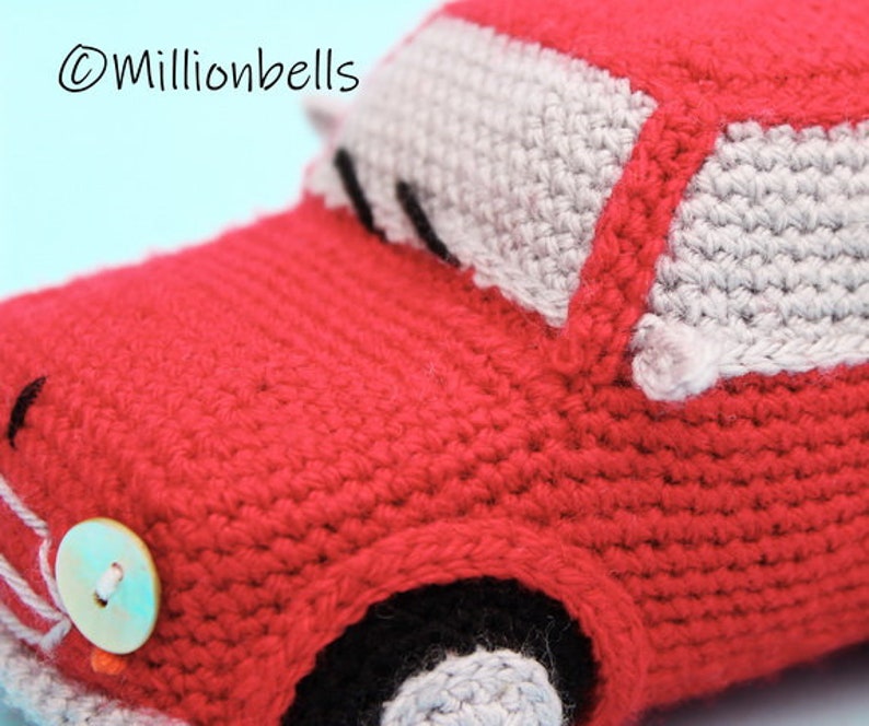 Amigurumi Classic Mini Cooper Inspired Car CROCHET PATTERN PDF - Etsy ...