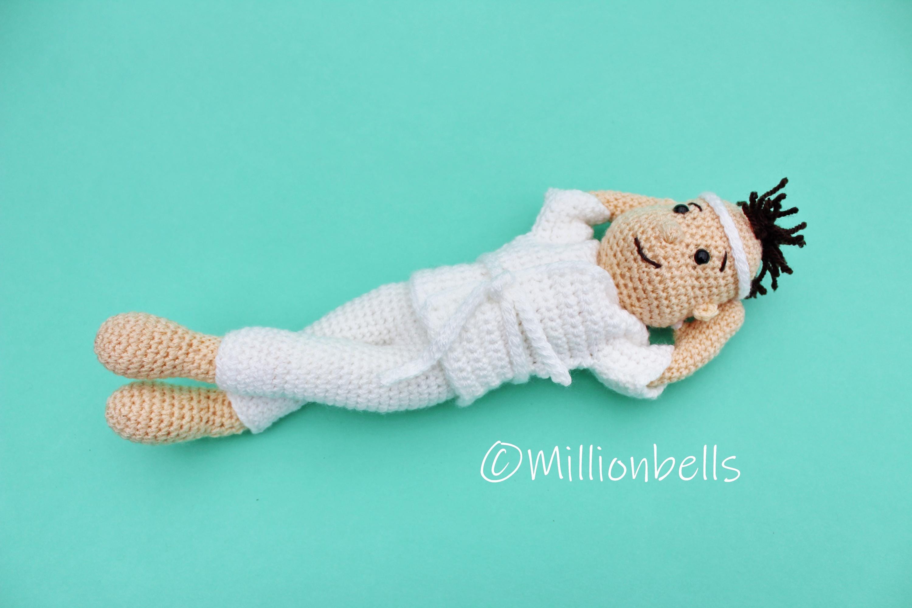 Taekwondo Doll PDF Crochet Pattern Amigurumi Martial Arts Soft Toy Boy ...