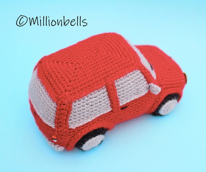 Amigurumi Classic Mini Cooper Inspired Car CROCHET PATTERN PDF | Etsy UK