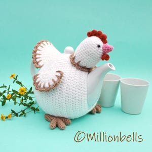 Chicken Tea Cosy PDF Crochet Pattern Easter Decor Spring Teapot Cover ...