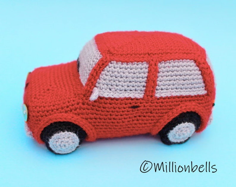 Amigurumi Classic Mini Cooper Inspired Car CROCHET PATTERN PDF - Etsy