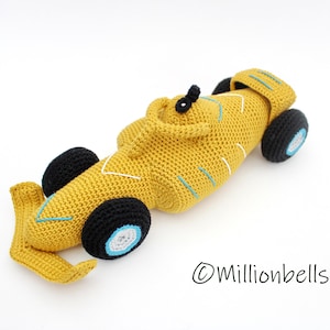 Formula 1 Race Car Amigurumi PDF CROCHET PATTERN F1 Racing Vehicle Toy ...