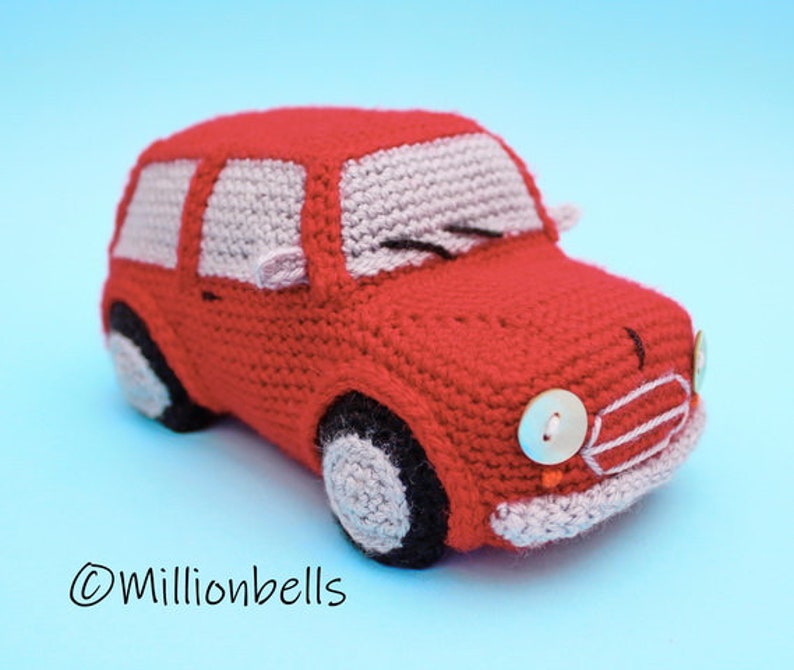 Amigurumi Classic Mini Cooper Inspired Car CROCHET PATTERN PDF - Etsy