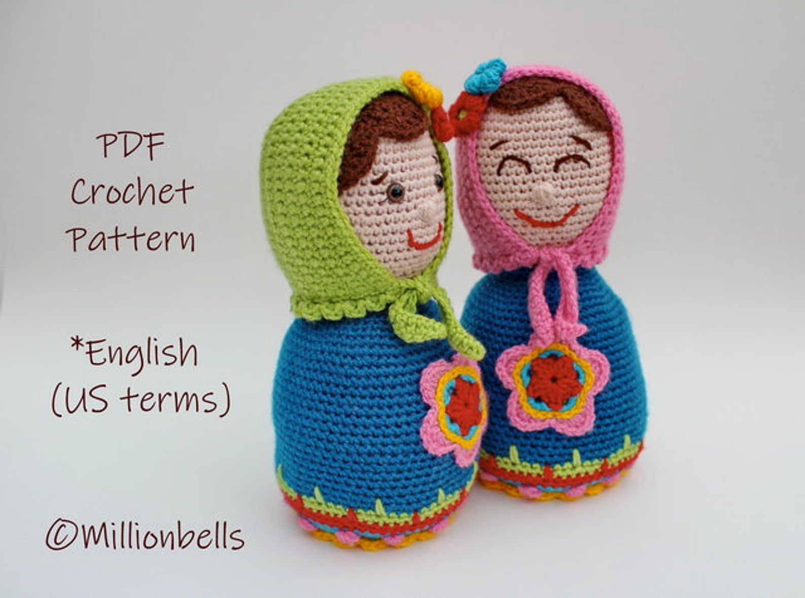 Russian Doll Amigurumi PDF CROCHET PATTERN Matryoshka Babushka | Etsy