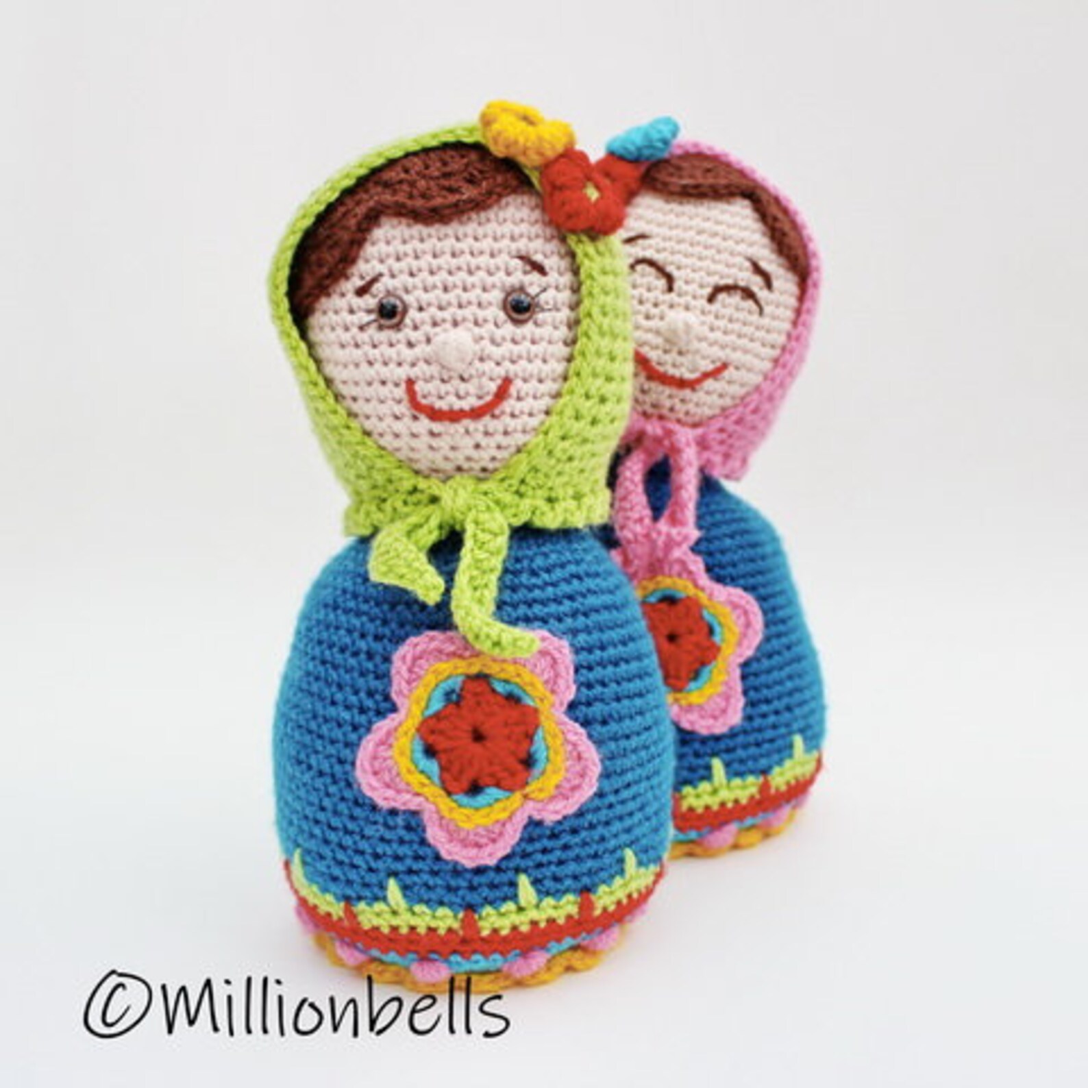 Russian Doll Amigurumi PDF CROCHET PATTERN Matryoshka Babushka | Etsy
