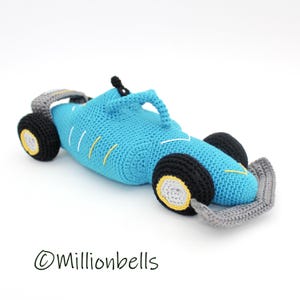 Formula 1 Race Car Amigurumi PDF CROCHET PATTERN F1 Racing Vehicle Toy ...