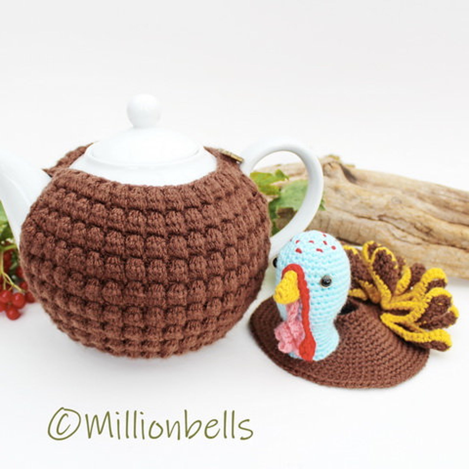 Tea Cosy Turkey Crochet Pattern PDF Thanksgiving Kitchen Decor Fall ...