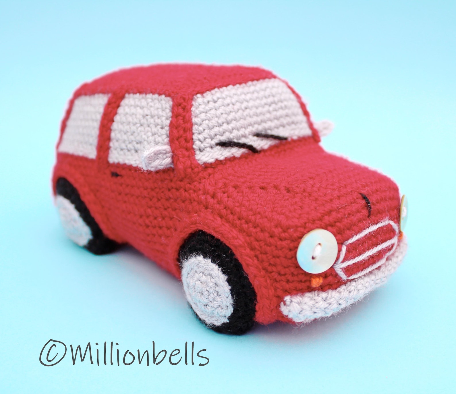 Amigurumi Classic Mini Cooper Inspired Car CROCHET PATTERN PDF Toy Home ...