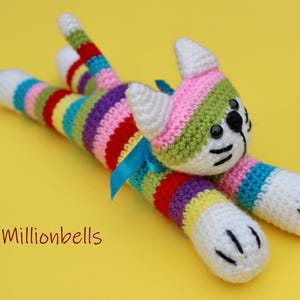 Cat Amigurumi CROCHET PATTERN PDF Striped Kitty Sock Cat Toy Animal - Etsy