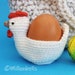 Chicken Egg Holder Cosy Easter Spring Amigurumi PDF Crochet Pattern - Etsy