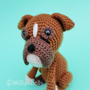 Boxer PDF CROCHET PATTERN Puppy Dog Amigurumi Toy Cute Animal - Etsy