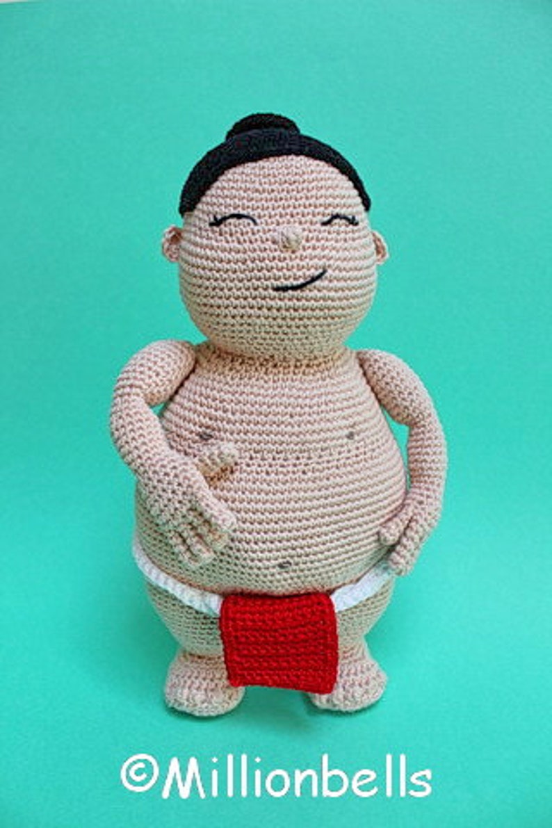 Amigurumi Sumo Wrestler Doll CROCHET PATTERN PDF Toy Japanese | Etsy