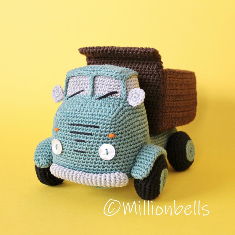 Amigurumi Dump Truck CROCHET PATTERN PDF Toy Vintage Classic Vehicle ...
