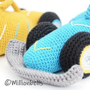 Formula 1 Race Car Amigurumi PDF CROCHET PATTERN F1 Racing Vehicle Toy ...