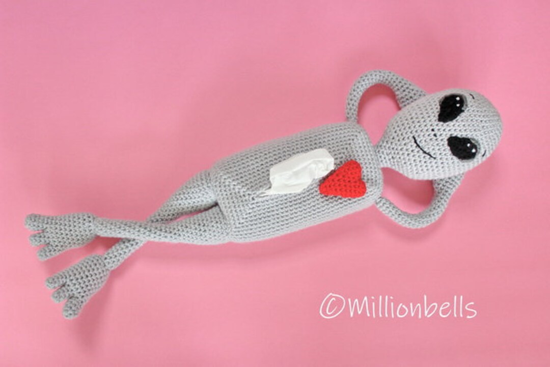 Alien Autopsy Tissue Holder PDF CROCHET PATTERN Box Cover Cozy ...